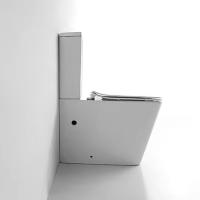 China Rimless Toilet Wholesale Price Sanitary Ware New Design two Pieces Toilets for European Market for sale