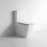 China Rimless Toilet Wholesale Price Sanitary Ware New Design two Pieces Toilets for European Market for sale