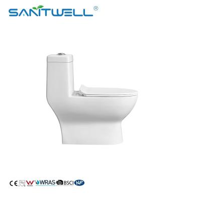 China Sanitary Ware New Models Chaozhou Washdown One Piece Toilets PP Cover Seat Trap Roughing in for sale