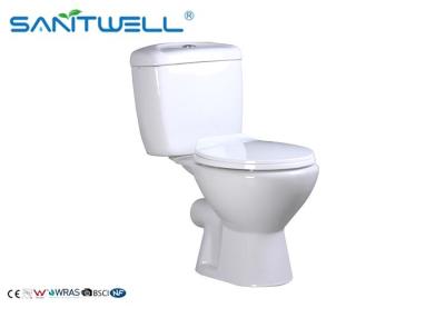 China Ceramic Close - Coupled WC Pan Open Back Two Piece White 660*382*758 mm for sale