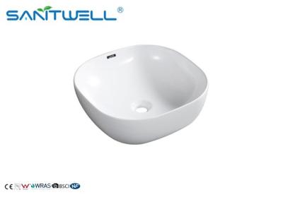 China Australian Standard Ceramic Wash Basin 430 * 430 * 150 Mm With Mounting Kit for sale