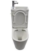 China 2 in 1 Water Saving Commode Ceramic Toilet Bowl and Hand Wash Basin Combination Combo Wc Toilet Set with Built in Sink for sale