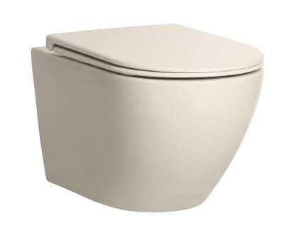 China European Ceramic Rimless Washdown New Trend Taupe Color Wall Mounted Toilet Concealed Tank for sale