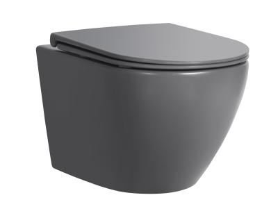 China European Style Simple Sanitary Ware Bathroom Ceramic WC White Rimless Wall Hung Floating Toilets for sale
