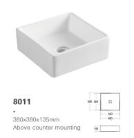 China Modern Bathroom Vessel Sink Counter Top Porcelain Sink Ceramic Counter Table Top Hand Wash Basin for sale