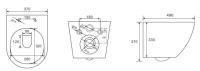 China Sanitary Ware European P Trap New Flush Tornado Flushing Concealed Cistern Ceramic Wall Hung Toilet for sale