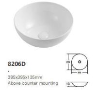 China Round Shape Small Size Wash Basin Bathroom Ceramic Bowl Table Top Art Basin for sale