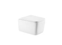 China European Square Shape Washdown P Trap Tornado Flush Porcelain Bathroom White Sanitary Ware Wall Hung Toilets for sale
