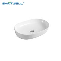 China Modern Design Ceramic Counter Top Lavatory Basin Bathroom Hand Wash Basin for sale