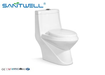 China Adjustable Ceramic Toilet With Soft Closing Quick Release Seat 730 * 410 * 720 Mm for sale