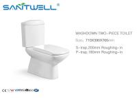 China Construction / Real Ceramic Chaozhou Design Washdown Two Piece Toilet For Estate Building Project for sale