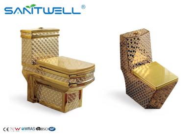 China Sanitaryware Golden Ceramic Toilet  SWC1611 700*400*760 Mm One Piece for sale