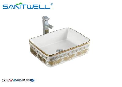 China Elegant Wall Mounted Ceramic Art Basin Special Design For Cabinet AB8025H for sale