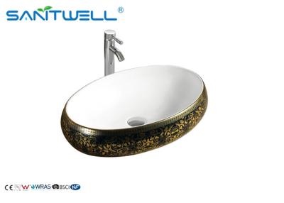 China Top Mounting Ceramic Art Basin Wash Hand Sink AB8252 595×420×155mm for sale