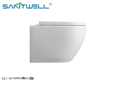 China Nano Glaze Dual Flush Wall Mounted WC One Piece Concealed Cistern White Color for sale