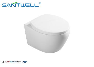 China Home Sanitary Modern Wall Mounted Toilet / Water Closet Round Wall Hung Toilet for sale