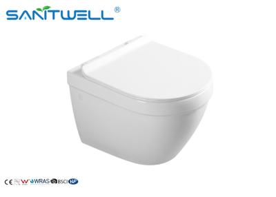 China SWM9317 Wall Mounted WC / Wall Hung Toilet Water Closet Wc Toilet Rimless for sale