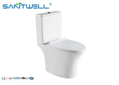 China Hotel Bathroom Close Coupled Toilet Soft Close Seat Cover 650*370*800mm for sale