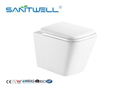 China Water Saving Toilets Wall Hung Gravity Flushing For Hotel European Standard for sale
