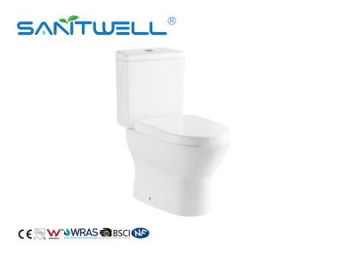 China SW-2003A Ceramic Floor Standing Toilet Rimless Washdown Dual Flush System for sale
