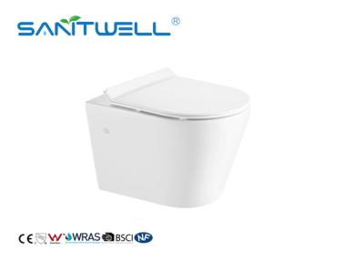 China Self Clean Wall Mounted WC Ceramic Material Various Colors 480 * 370 * 360mm for sale