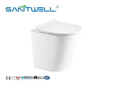 China Bathroom Modern Wall Mounted WC Rimless Gravity Flushing Sewage Smooth for sale