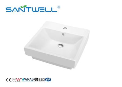 China White Color Ceramic Wash Basin Sanitary Ware Basin For Bathroom CE Certification for sale