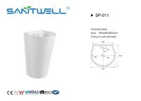 China High Quality Durable Ceramic Chaozhou Toilet Wash Basin With Pedestal Size 465 * 480 * 805mm for sale