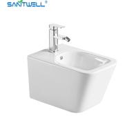 China Bathroom WC pan China Suppliers White Wall Hung Bidet 490*370*300 mm size Floor mounted bidet for sale