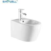 China Bathroom WC pan SWJ1031 White Wall Hung Bidet 495*365*295 mm size , Floor mounted bidet for sale