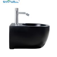 China Bathroom WC pan SWJ1131MB White Wall Hung Bidet 490*370*300 mm size , Floor mounted bidet for sale