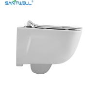 China Popular Chaozhou New Design SWJ1225 Bathroom wc white toilet bowl rimless flush for sale