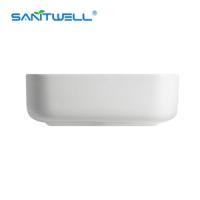 China glaze Modern rectangular Art Wash Basin Color Ceramic Basin vanity Wall hung Above Counter Basin for sale