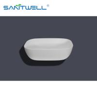 China White Art Wash Ceramic Basin Popular Design Above Counter Basin Sanitary Ware Bathroom Sink for sale