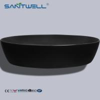 China Chaozhou Popular Models Matt Black Art Above Counter Basin Wash Basin Ceramic Basin for sale