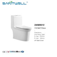 China ceramic one piece toilet Popular sanitary ware bowl for bathroom SWM8610 Rimless Ceramic One Piece Toilet for sale
