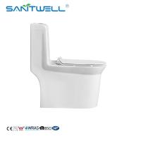 China ceramic one piece toilet Popular sanitary ware bowl for bathroom SWM8610 Rimless Ceramic One Piece Toilet for sale