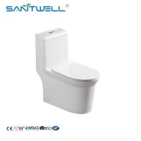 China ceramic one piece toilet Popular sanitary ware bowl for bathroom SWM8610 Rimless Ceramic One Piece Toilet for sale