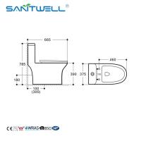 China Sanitary wares one piece toilet Chaozhou with sink china supplier wholesalers bathroom SWM8614 for sale