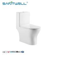China Popular Styles white washdown one piece western Chaozhou model human toilet closestool SWM8618 for sale