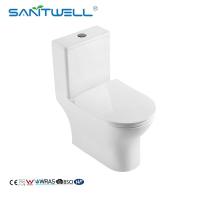 China Popular Styles white washdown one piece western Chaozhou model human toilet closestool SWM8618 for sale