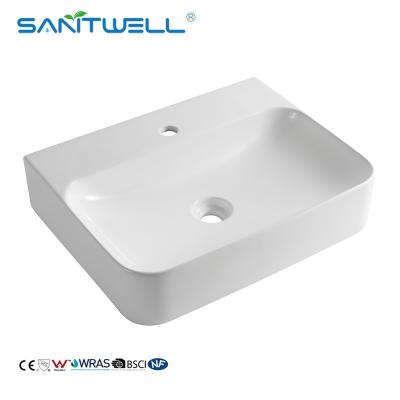 China AB8522 Chinese Factory Ceramic Sanitary Ware Rectangular Bathroom Sink for sale