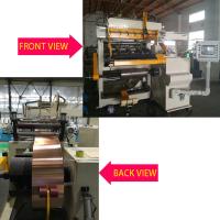 China Automatic PLC Control Low Voltage Transformer Foil Winding Machine With Cutter for sale