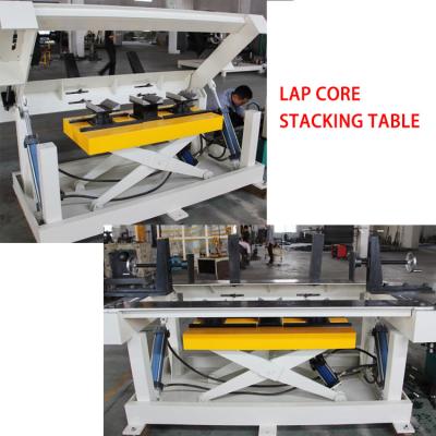 China Adjustable Lap Amorphous Transformer Core Stacking Table Hydraulic Tilting for sale