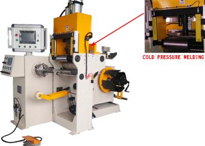 China Automatic Conductor Aluminium Foil And Copper Foil Winding Machine With Cold Pressure Welding And 1 Set Foil Decoiler for sale