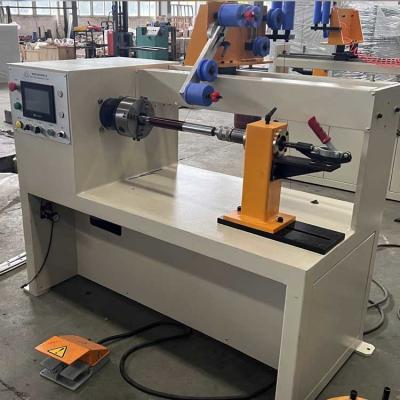 China Automatic Coil Winding Machine with 400mm Winding Width, 0.75kw Servo Motor for 5x12mm Flat Wire Transformer Coil Winding for sale