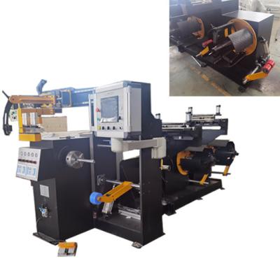 China Automatic Foil Winding Machine for Transformer Coils with 300mm Width Foil and Two Foil Decoilers for sale