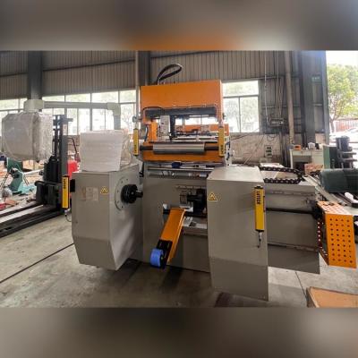 China BRJ400-2-2 Automatic Cold Welding Reactor Copper Foil Winding Machine with Dual Foil Decoiler and PLC Control for sale