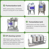 China Yoghurt Yogurt Milk Powder Uht Industrial Dairy Make Process Machine Small Scale Plant Production Line for sale