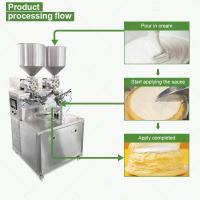 China New Crepe Cake Decorate Icing Maker Birthday Painting Covering Cream Spreading Machine for Cake for sale